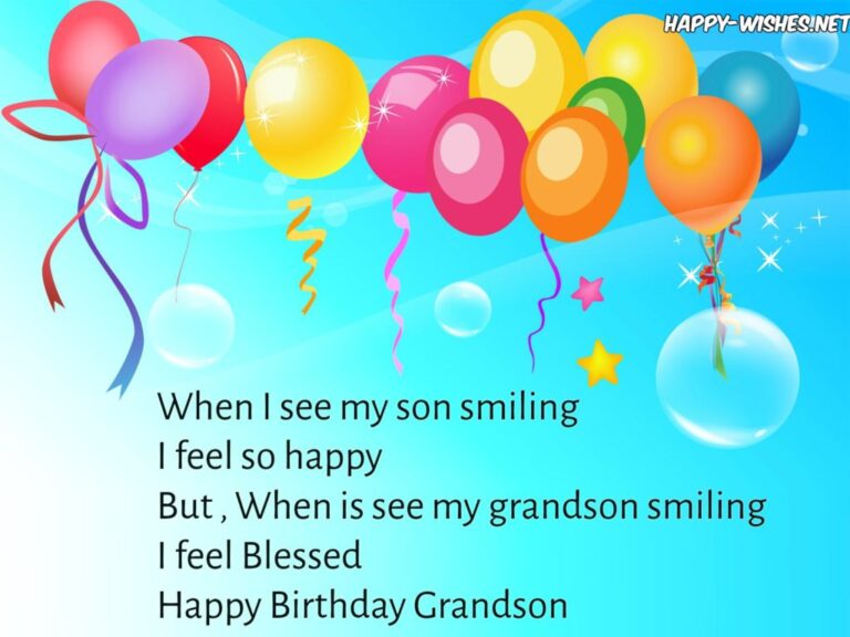 50+ Beautiful Birthday Wishes For Grandson Images - Happy Birthday Wishes